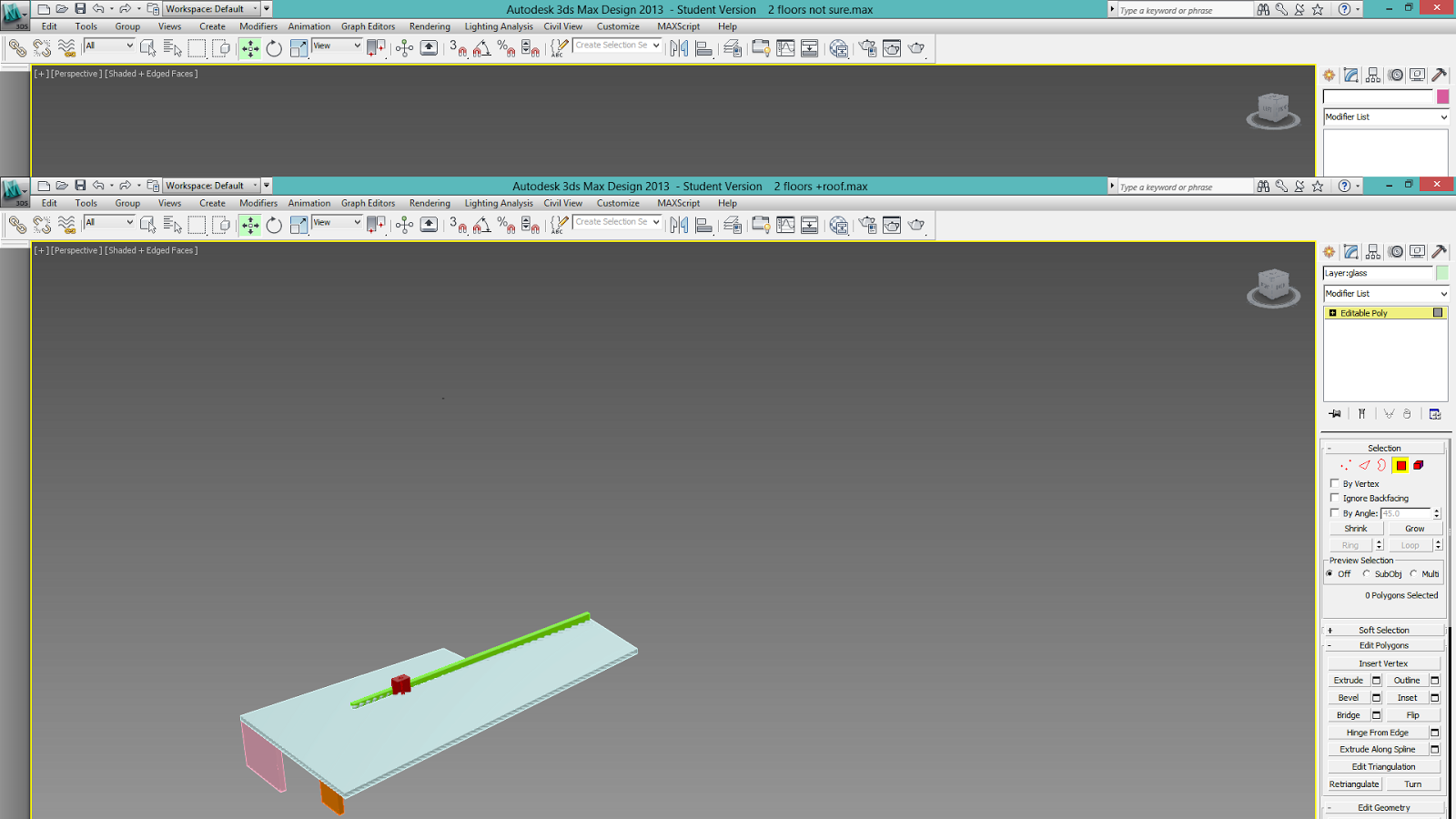 Architecture Visualization: Progress 3: Using Chamfer, Bridge ...