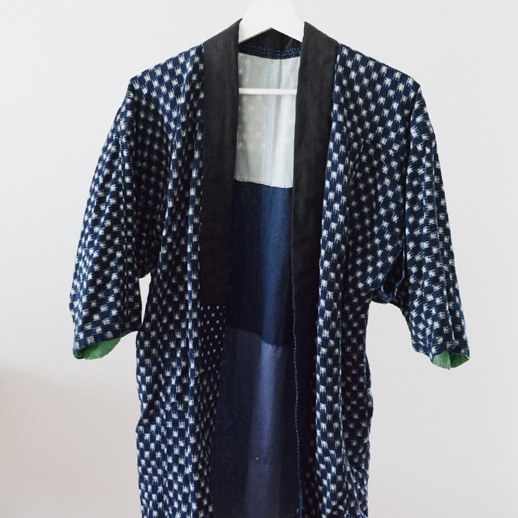 Noragi Jacket Crazy pattern | 三種クレイジーパターンの藍染野良着