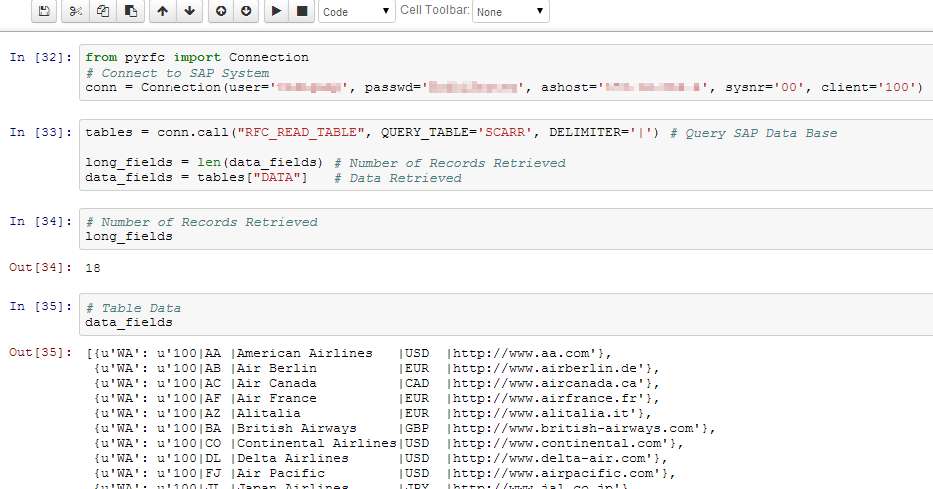 ABAP Development Blog: Accessing SAP with Python