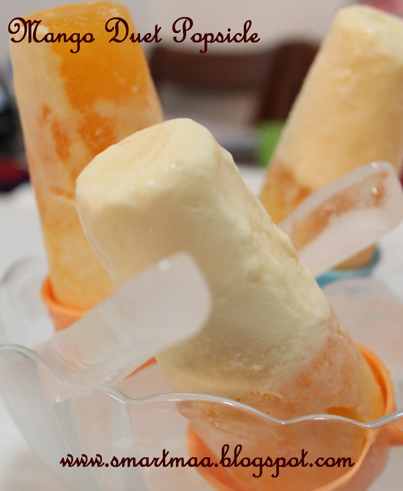 Smart Maa: Mango Duet Popsicle (Mango Ice Cream)