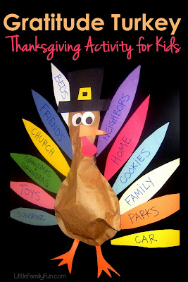 Little Family Fun: Thanksgiving Gratitude Turkeys