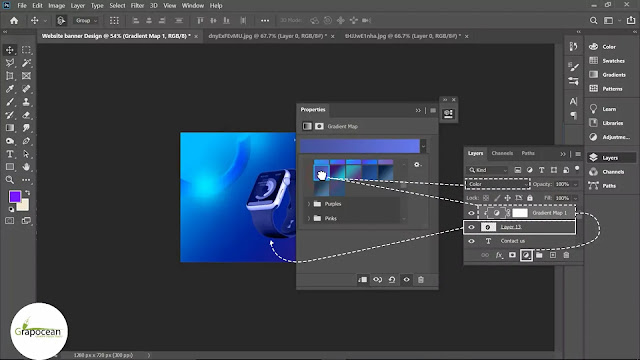 Professional Website Banner Design - Adobe Photoshop Tutorial