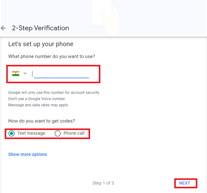 How to enable two step verification in gmail?