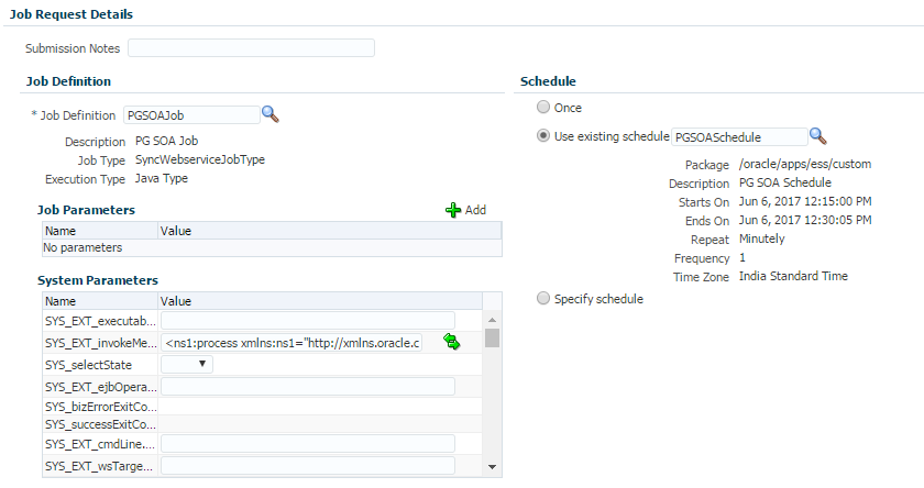 Pg S Oracle Soa Osb Tech Blog Using Oracle Enterprise Scheduler Service Ess Soa 12c