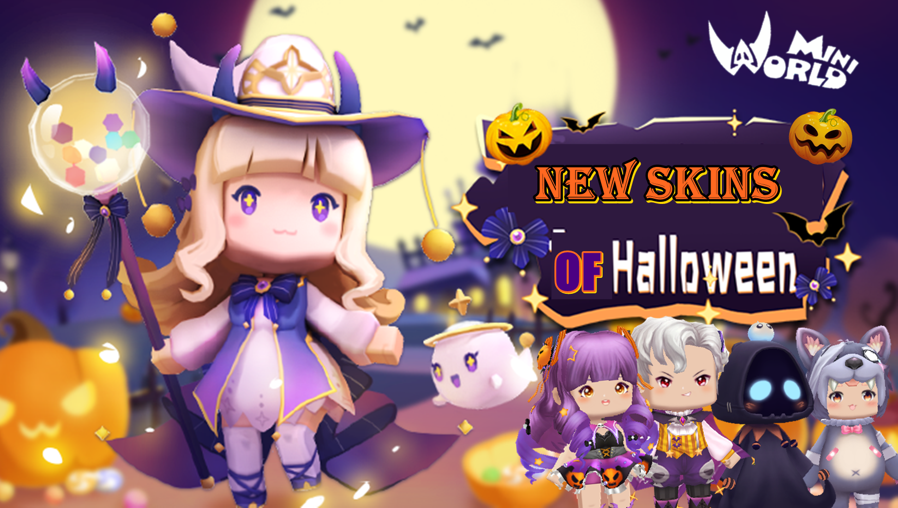 The new Mini World Halloween skins and avatars are amazing👻🎃🧛‍♂️🧙‍♀️