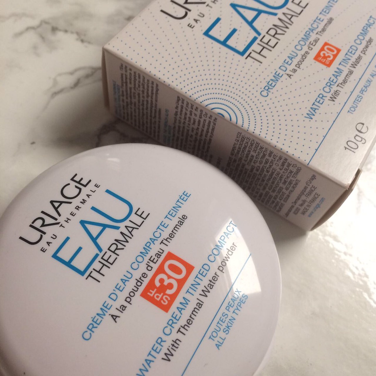 Little obsessions: Uriage tinted compact cream spf 30
