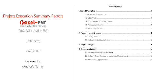 Free project executive summary report template - Project Management ...