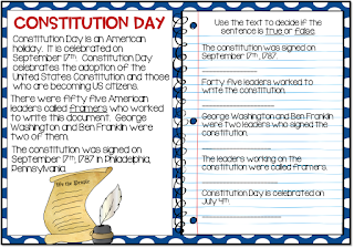 1st Grade Hip Hip Hooray!: Constitution Day ... September 17th ...