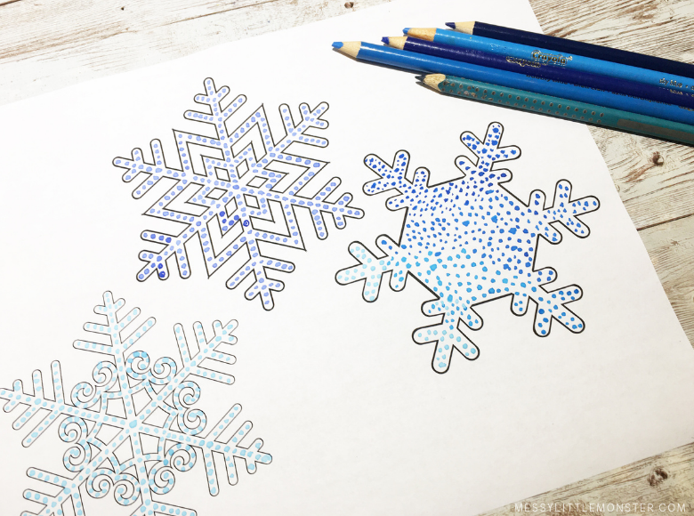 Snowflake Pencil Drawing
