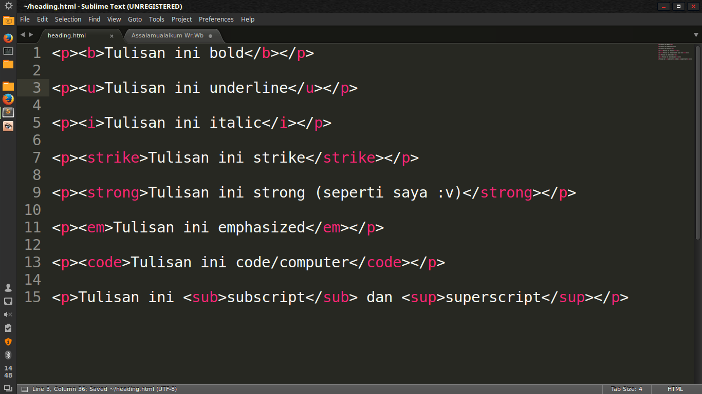 HTML : HTML FORMAT - CREATE-SCRIPT - ANGGA BLC TELKOM