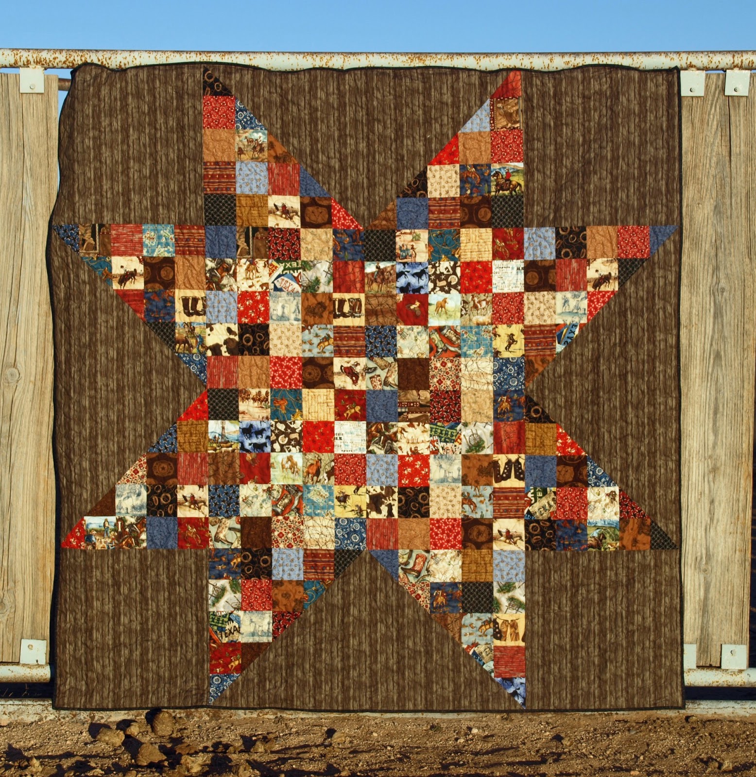 Lovin' Life At The End Of The Dirt Road: Barn Star Quilt Complete