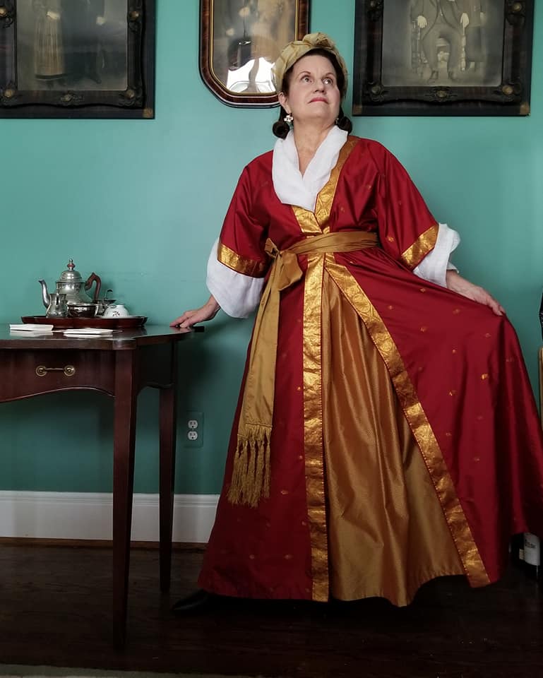 Crazy Cat Lady's Musings: Pandemic sewing: 18th Century Sultana