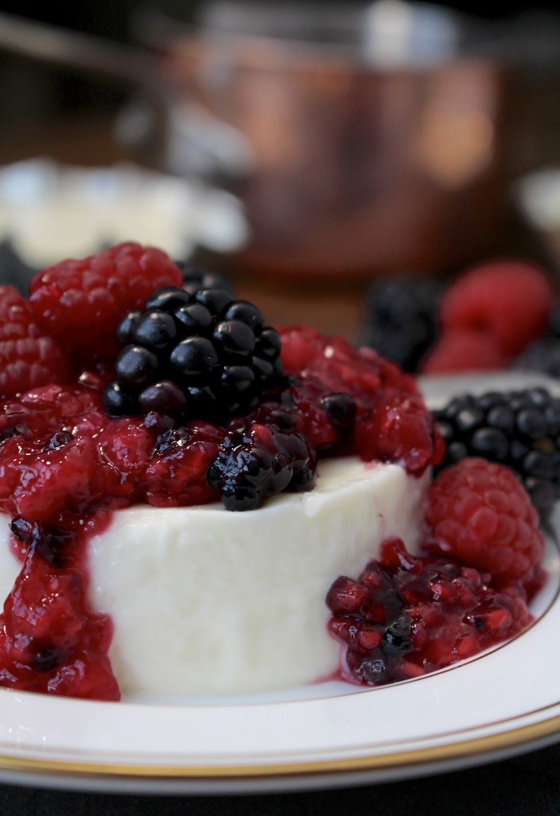 A Grain of Salt: Panna Cotta with Berry Compote