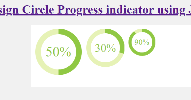 Design Circle Progress Indicator Using Jquery Html And Css3 Skptricks