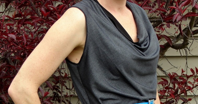 Free Sewing Tutorial: Draft a deep cowl neck top | PoldaPop Designs