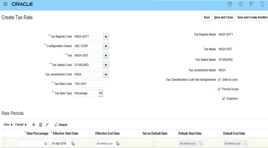 Oracle Application's Blog: Chapter 24: Oracle Fusion Tax Implementation