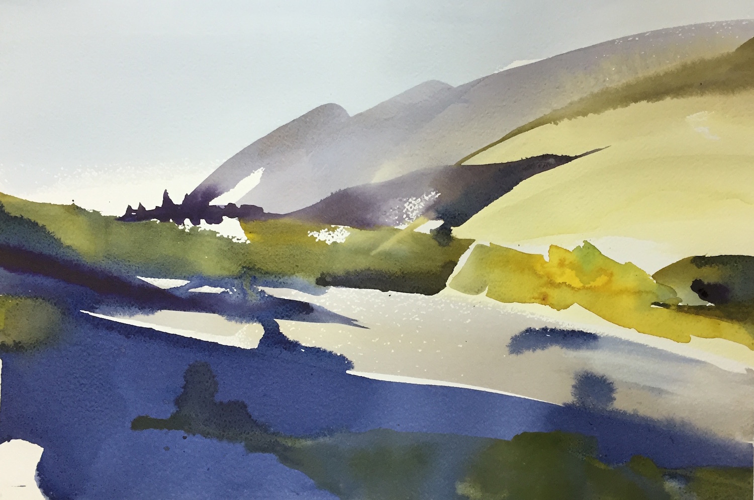 Hoffmann Watercolors: Intermediate Watercolor Homework, 10/16,