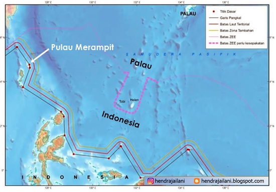 Catatan Hendra Jailani: Mengenal Pulau Merampit; Patok Indonesia dengan ...