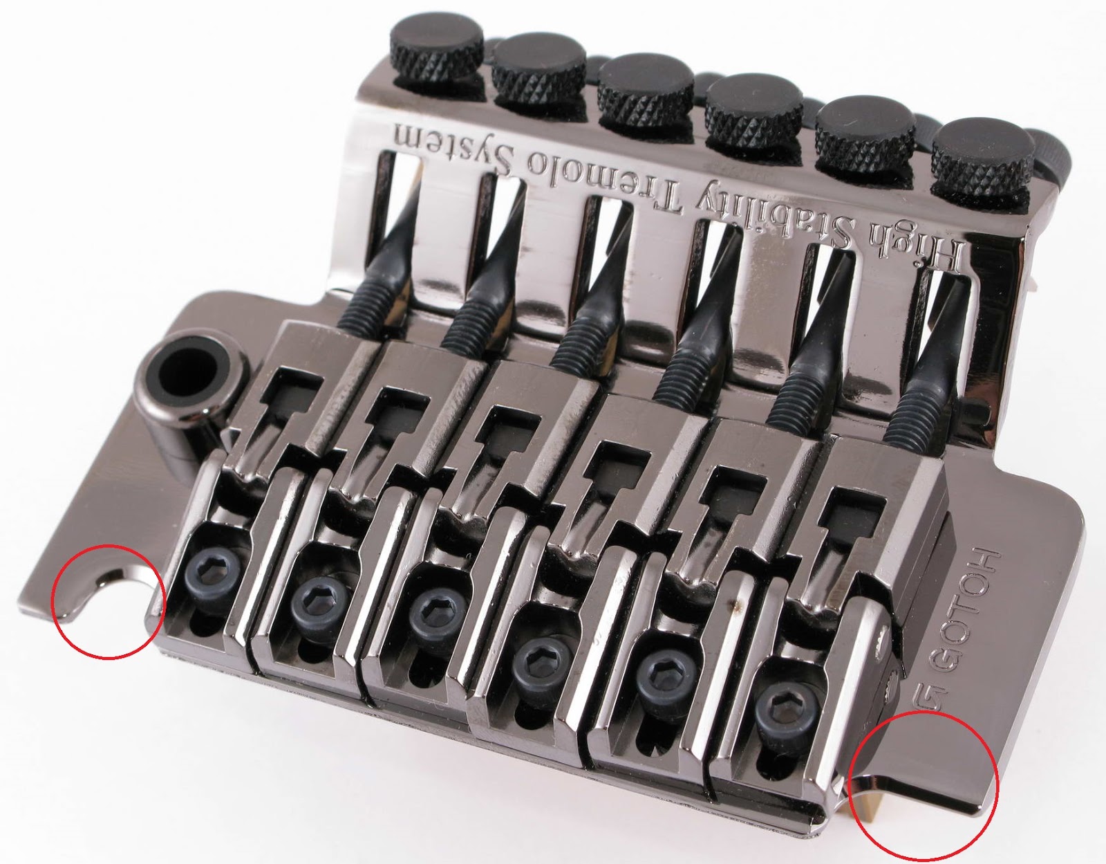 Membaiki alatan muzik : The double locking tremolo two points