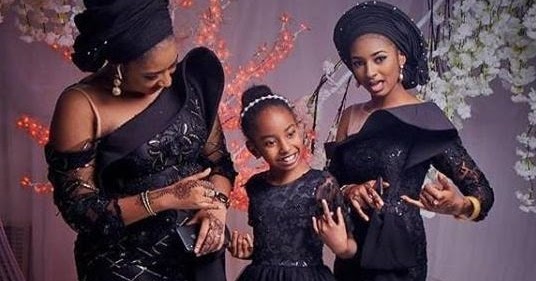 Emaczy sells: Aso Ebi Gwon on fire! Mummy and her children rocking Aso ...