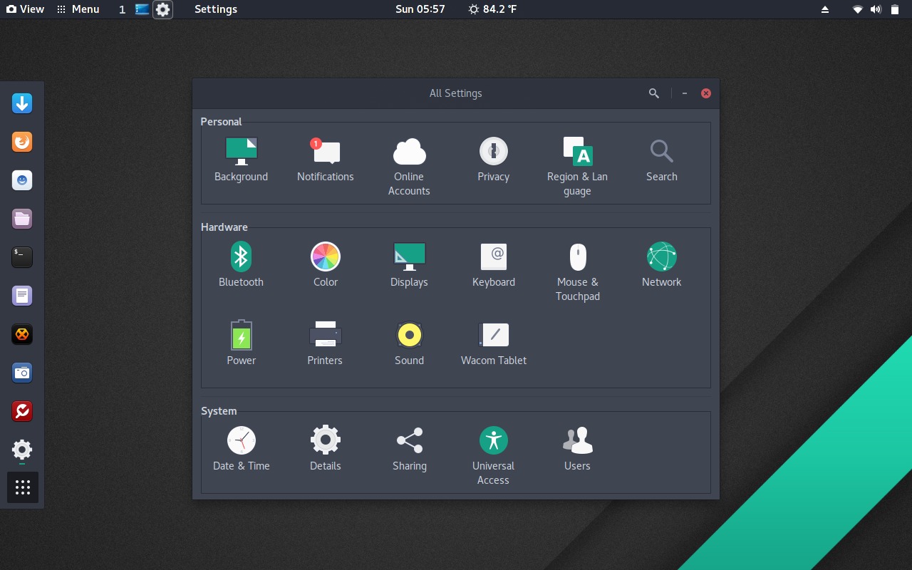 Manjaro 17.0 Gellivara GNOME screenshots