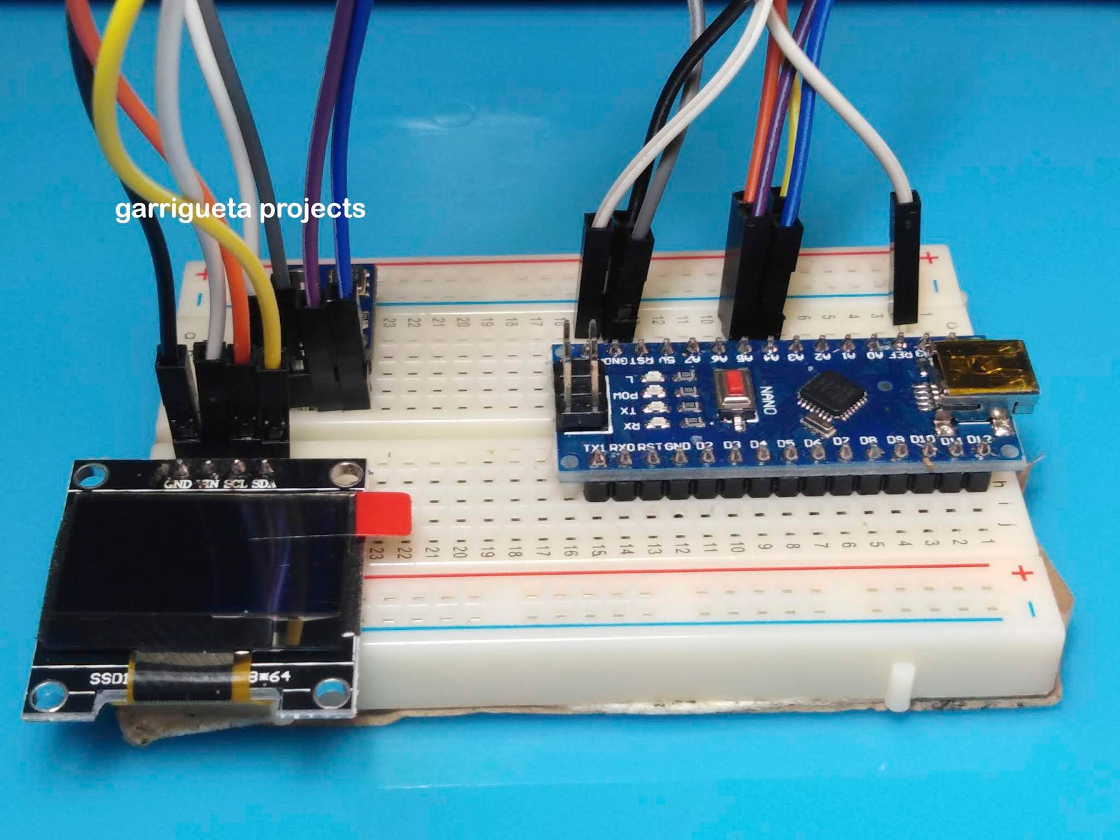 Mostrar datos BMP180 mediante un OLED I2c LED LCD Display con Arduino Nano