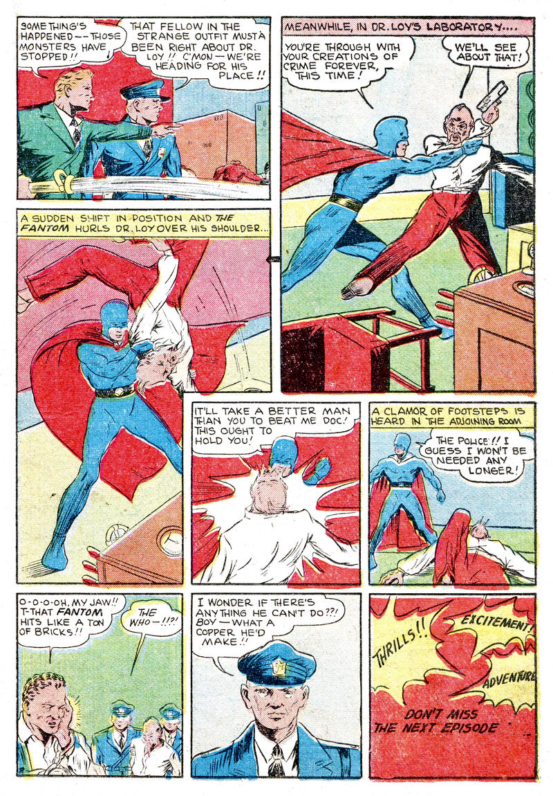 Pappy's Golden Age Comics Blogzine: Number 2403: The phantom Fantoman