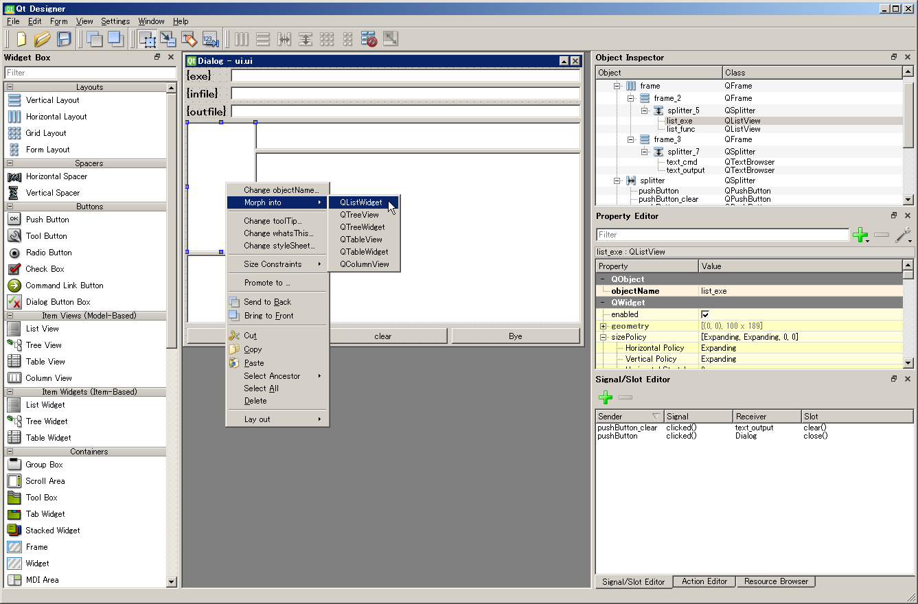 isorokuの読書日記: PyQT、Qlistview と Qlistwidget