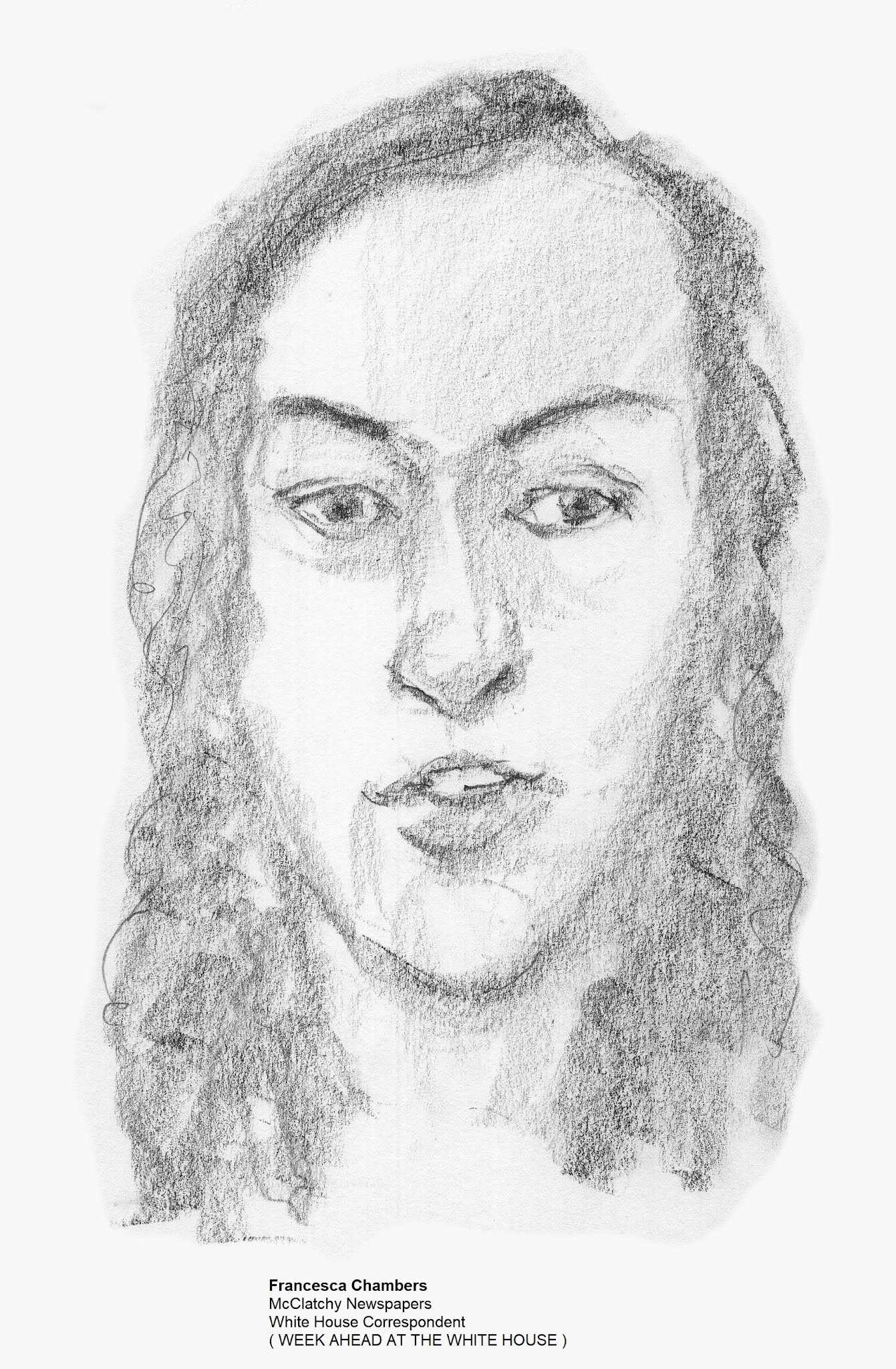 daily drawings: Francesca Chambers, McClatchy Newspapers, White House ...