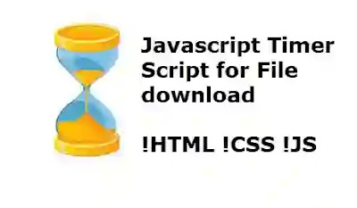 Javascript Timer countdown script for file downloading