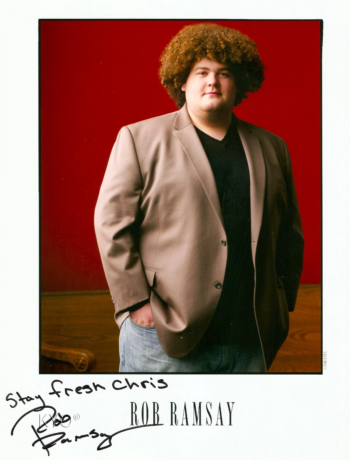 Chris Autographs: Rob Ramsay