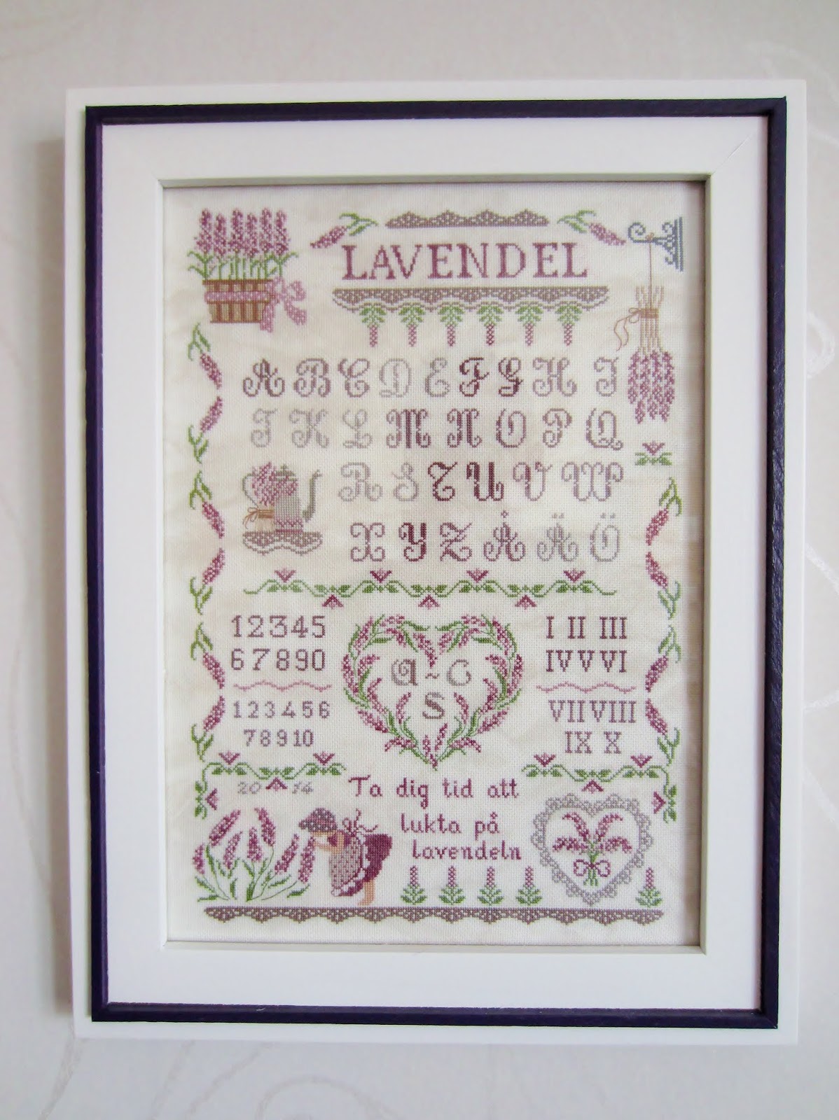 Med nål och tråd: Lavender Sampler