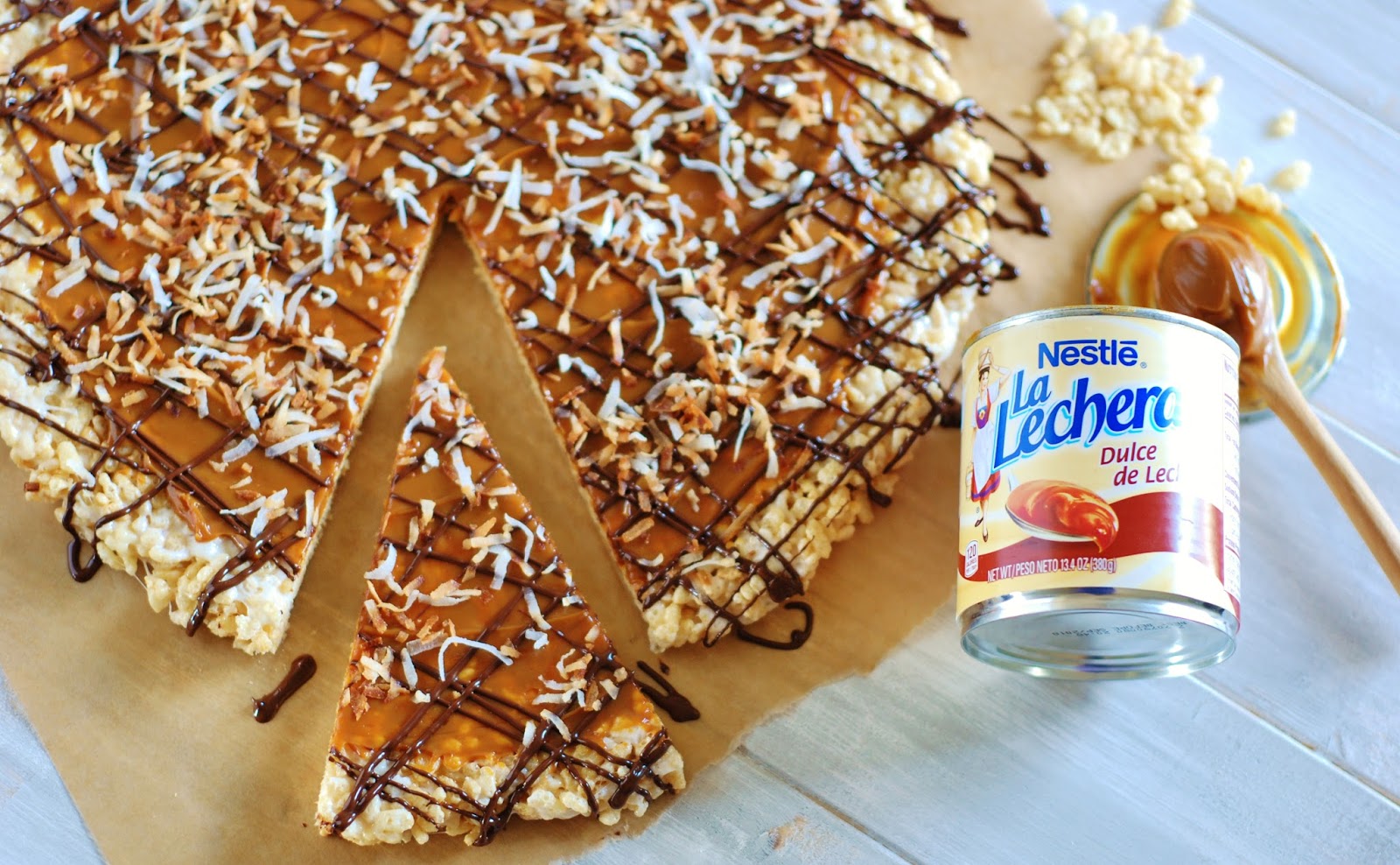 Fleur De-Lectable: Dulce de Leche Krispy Pizza