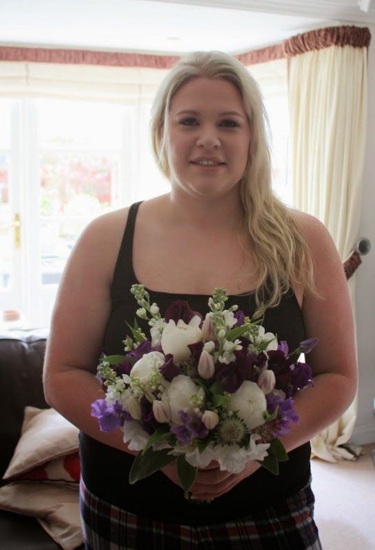 The Perfectly Purple Wedding Day of Sarah & Greg at Bartle Hall