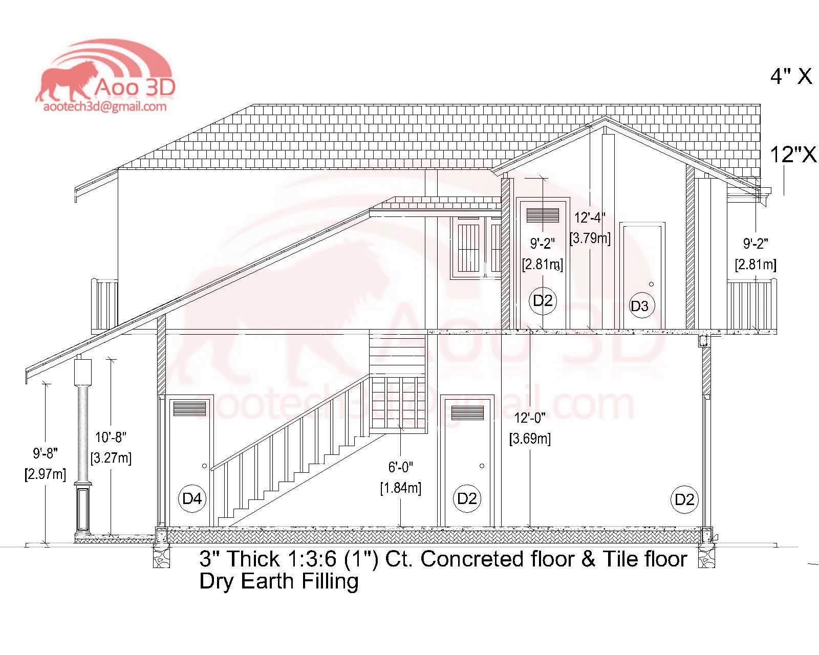 House Drawing Sample | Aoo3D
