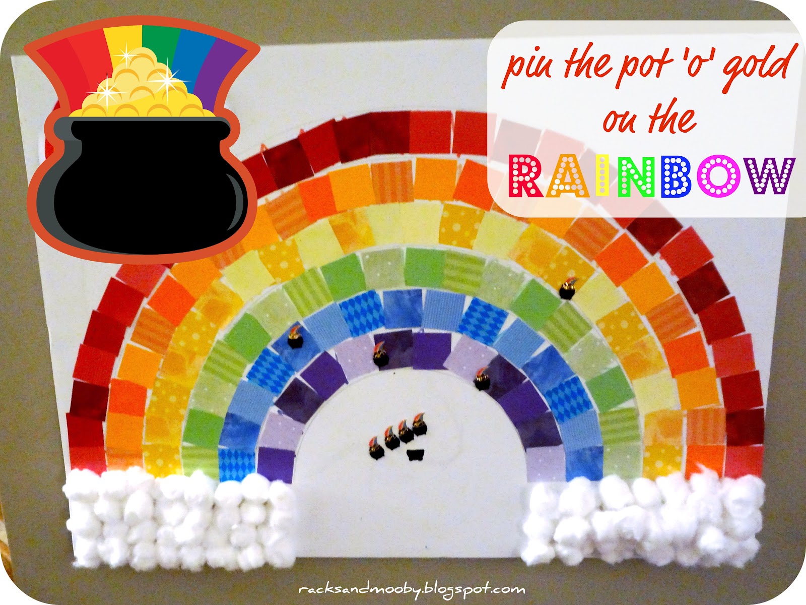 RACKS and Mooby: Pin the Pot of Gold on the Rainbow