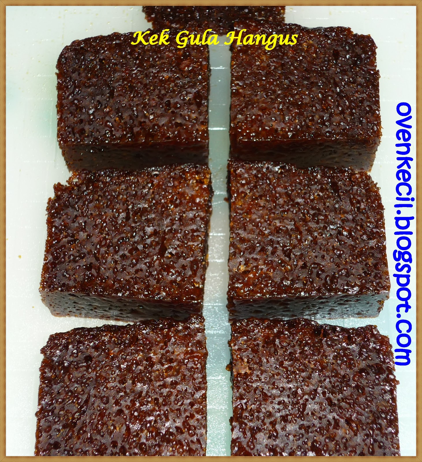CUTE OVEN, SMALL KITCHEN: KEK GULA HANGUS/ KEK SARANG LEBAH/ KEK SPAN