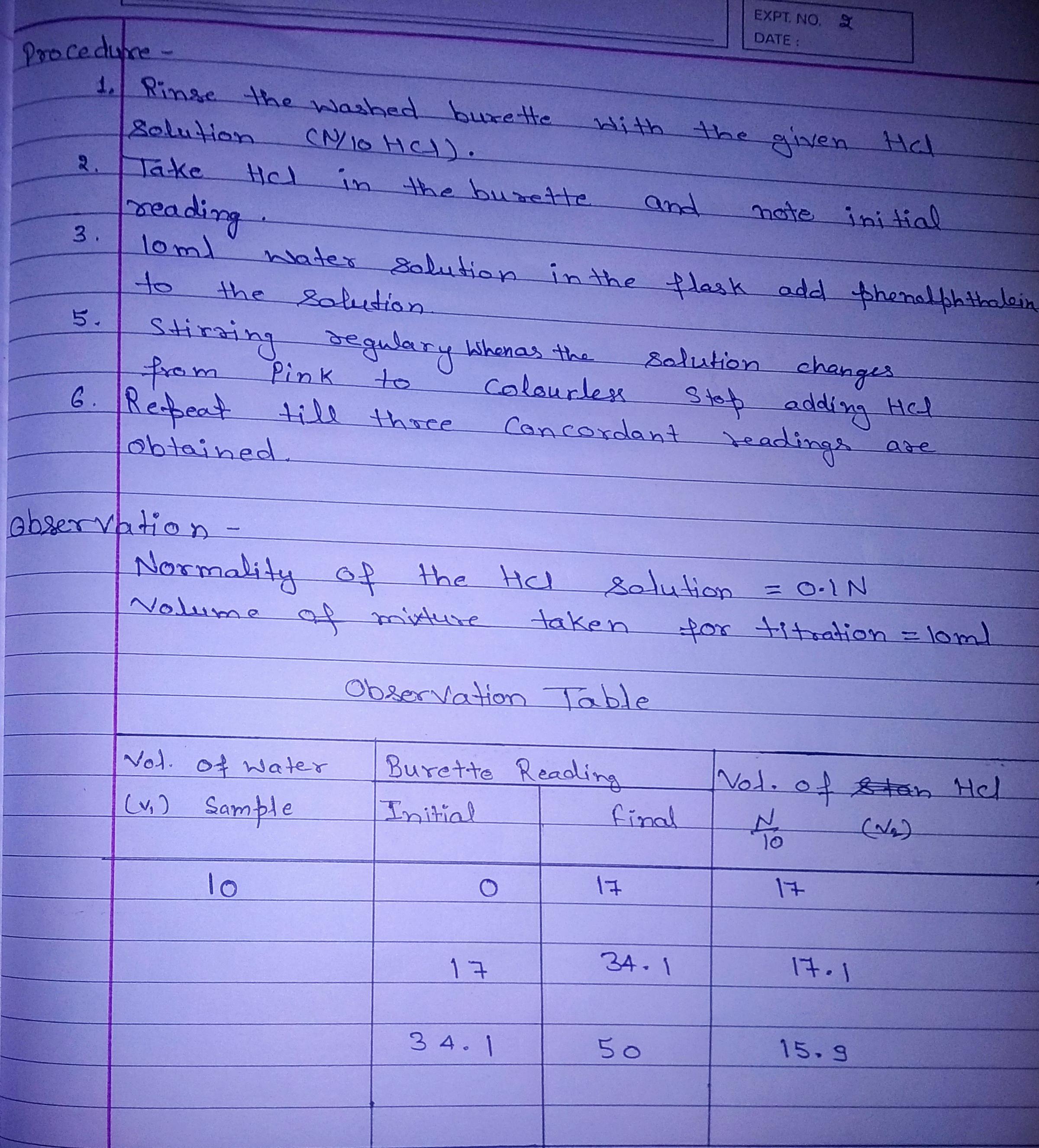 Chemistry Expriment 4 aim to determine the percentage composition of ...