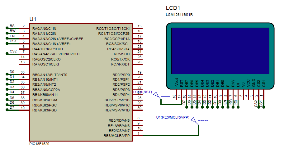 Code Bloges Interfacing Ks0108 Based 12864 Graphical Lcd With Pic Images