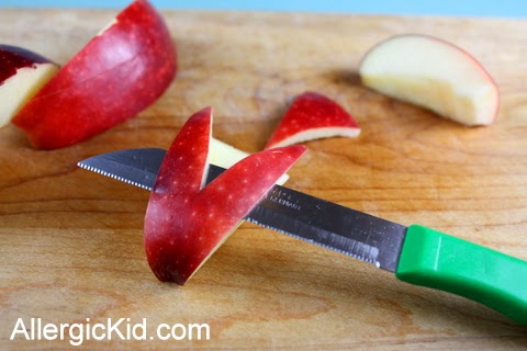 The Allergic Kid: How to Make Apple Bunnies