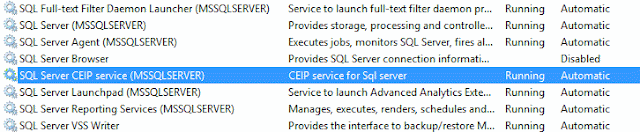 SQL Server Techniques: SQL Server CEIP service