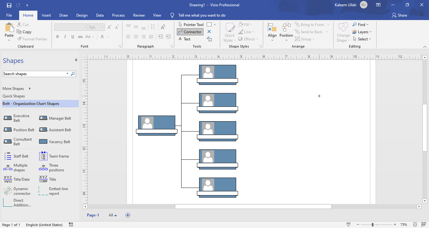How to Design Organizational Chart in Visio