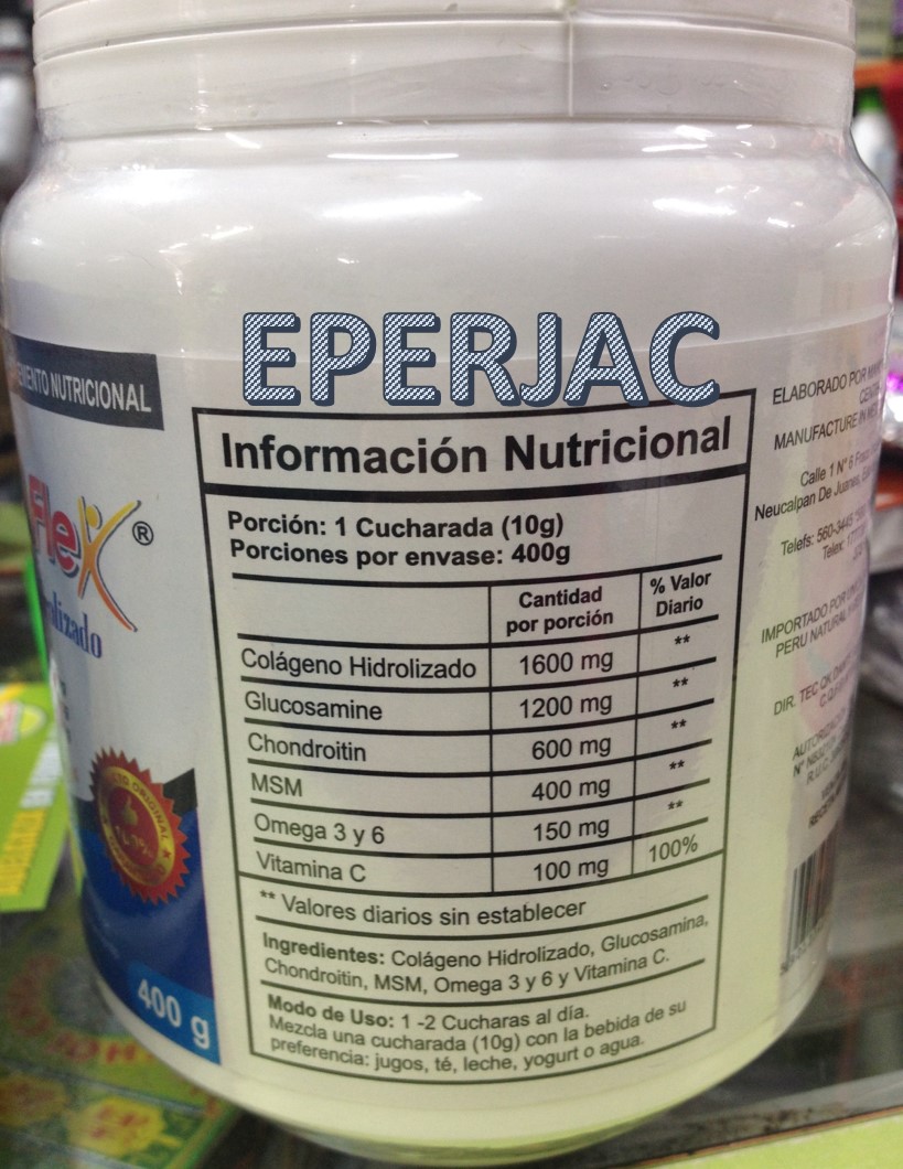 COLAFLEX COLAGENO HIDROLIZADO GLUCOSAMINA CHONDROITIN