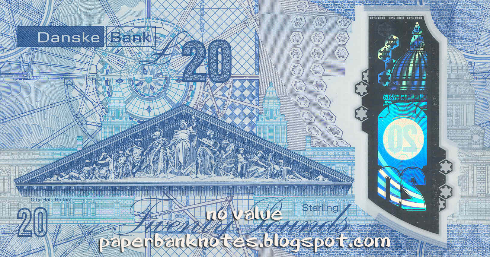 world polymer: .Northern Ireland, Danske Bank - £20 Dated 2019 (Issued ...