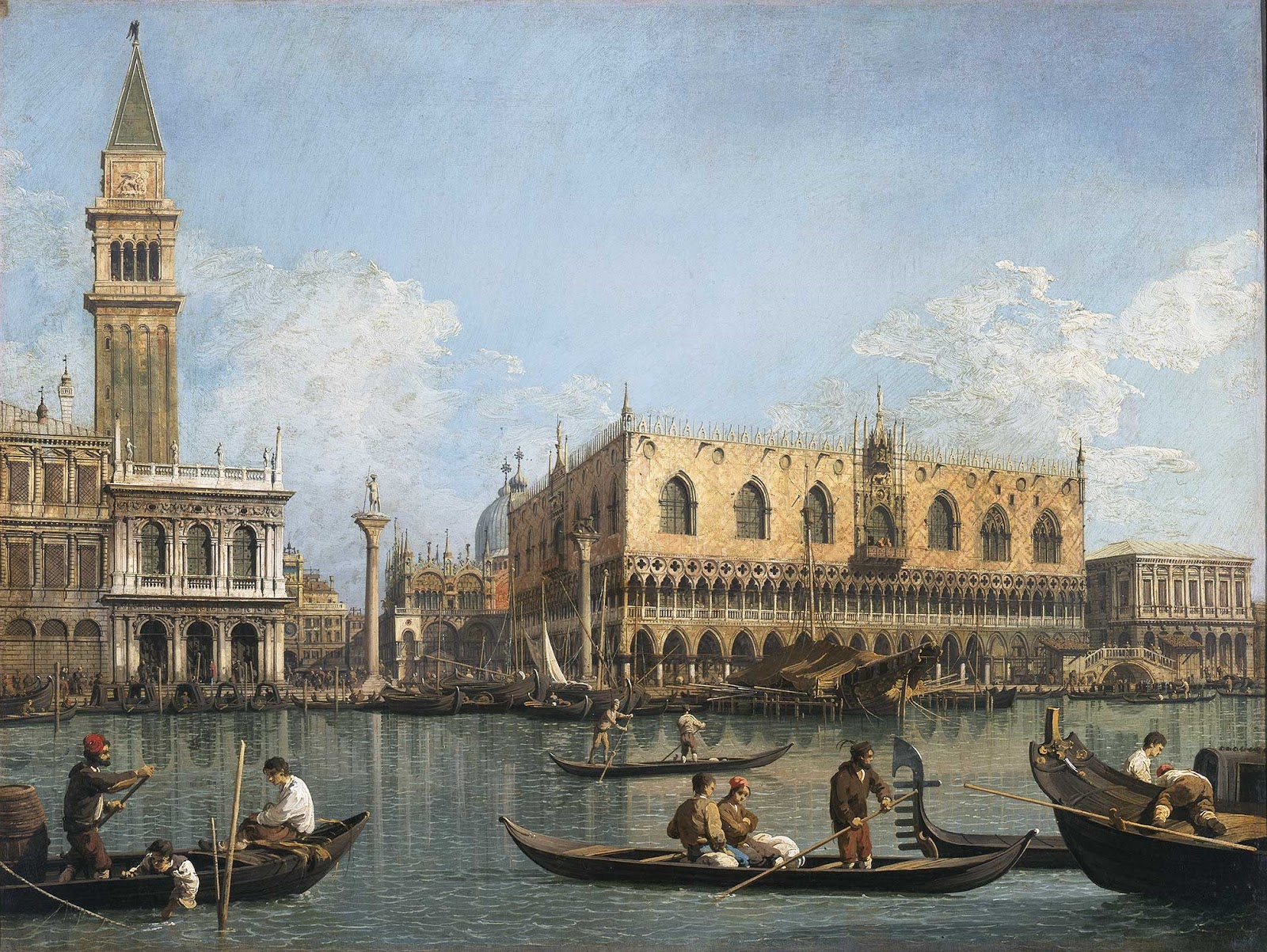Canaletto | The Molo Seen from the San Marco Basin, 1730 | Tutt'Art ...