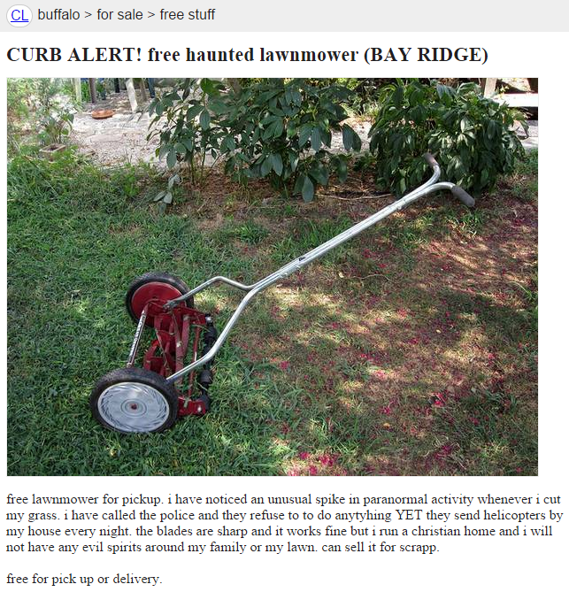 HALLOWEEN COUNTDOWN: Craigslist's 13 Most Haunted | Craigslist Garage Sales