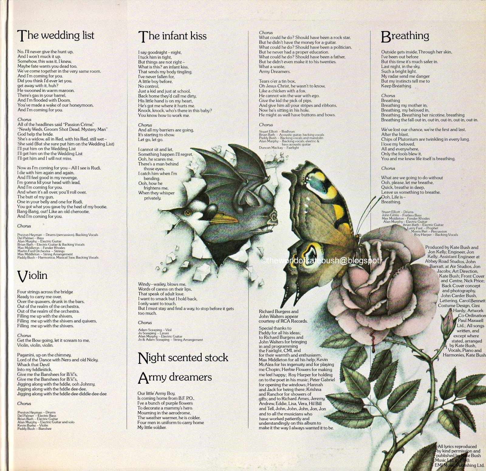 THE WORLD OF KATE BUSH: Never For Ever - Japan First Issue Pressing