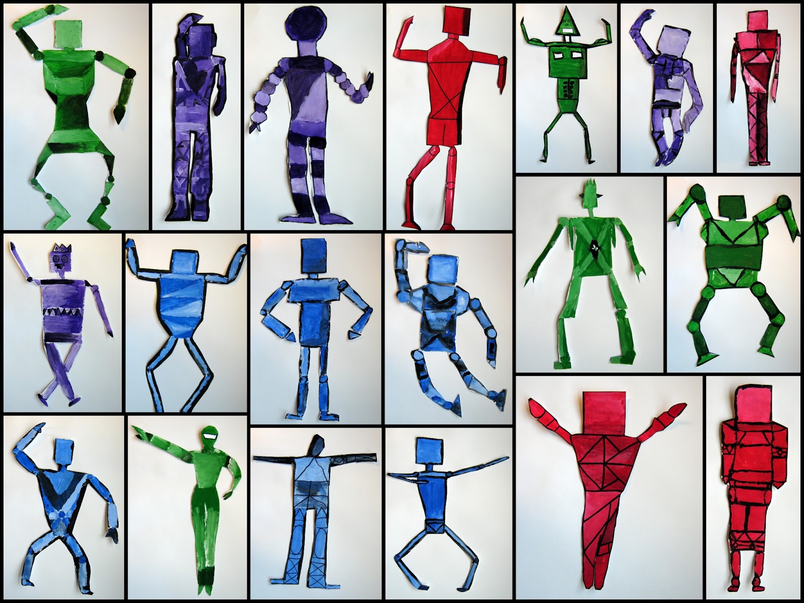 Art in the Middle...school: Invasion of the "Shape People"