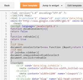 how to remove copy paste in blogger