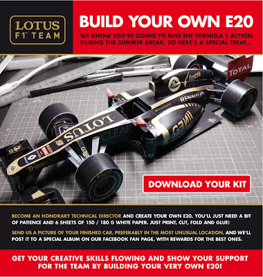 Scaled Down: Lotus F1 Papercraft